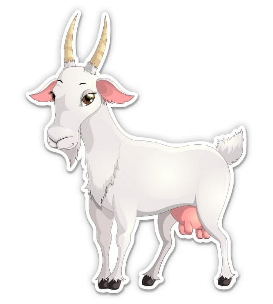 Goat - 5" Vinyl Sticker - For Car Laptop I-Pad - Waterproof Decal ...