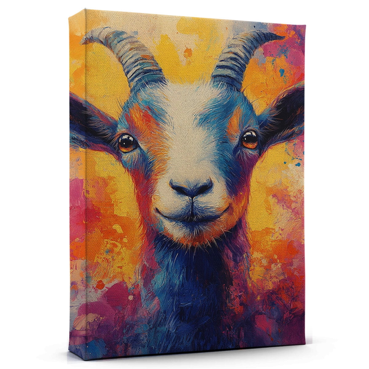 Goat Brown Agouti Pygmy Canvas Art Animals, Colorful Goat Brown Agouti ...