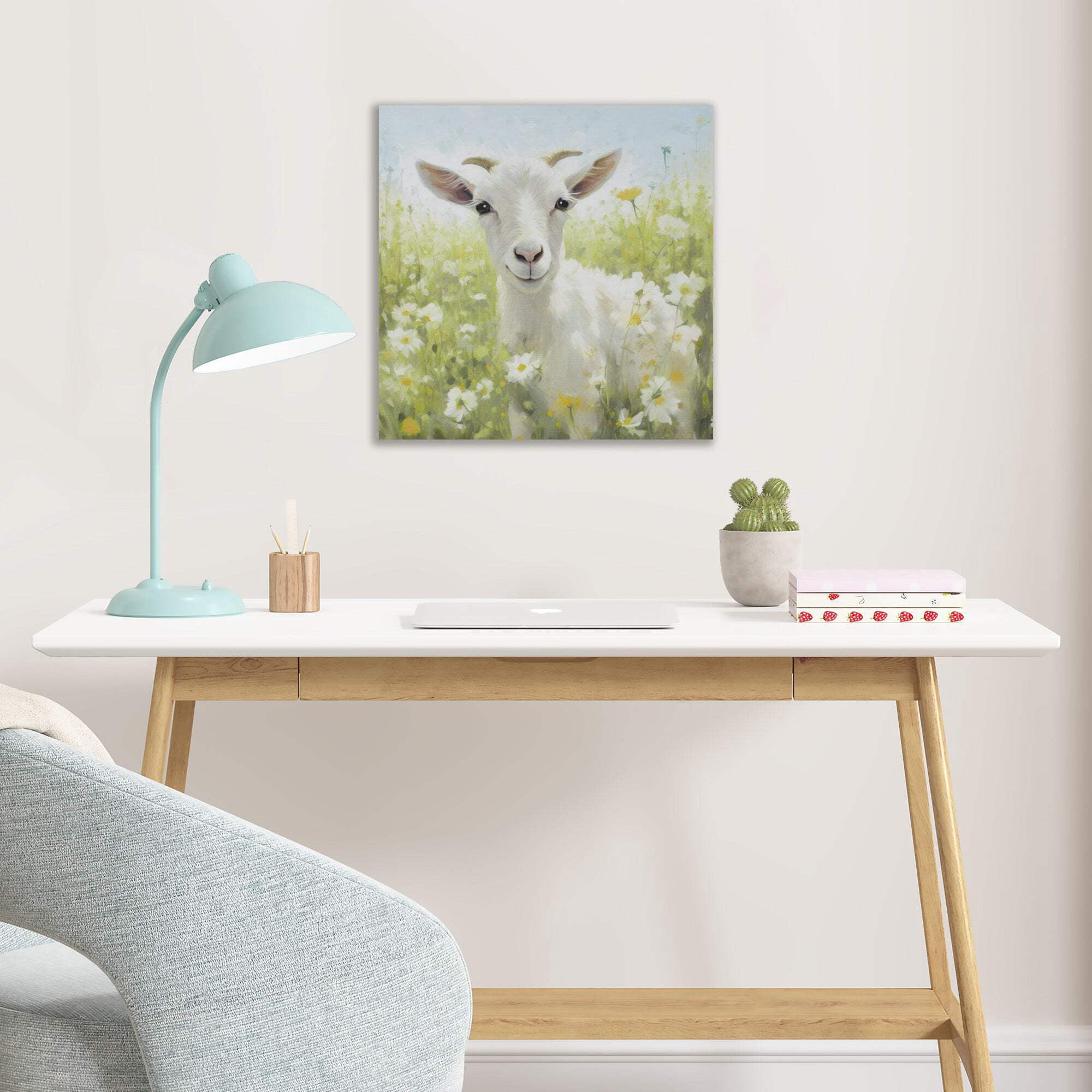 Goat Canvas Wall Art Goat Green Multi Mdf - Walmart.com