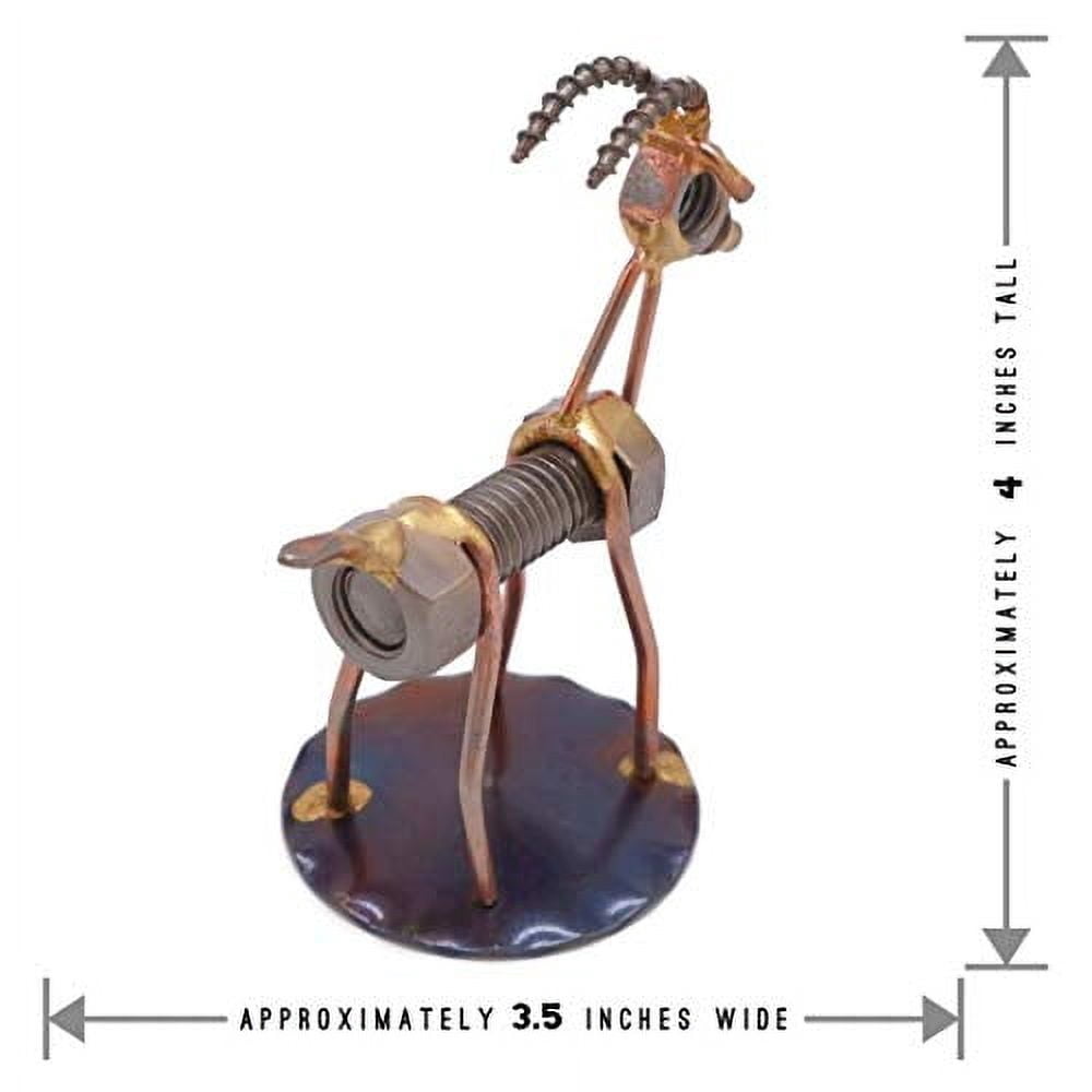 Goat Collectible Metal Art Figurine, Desk Accessory, Trophy, Boss Gift ...