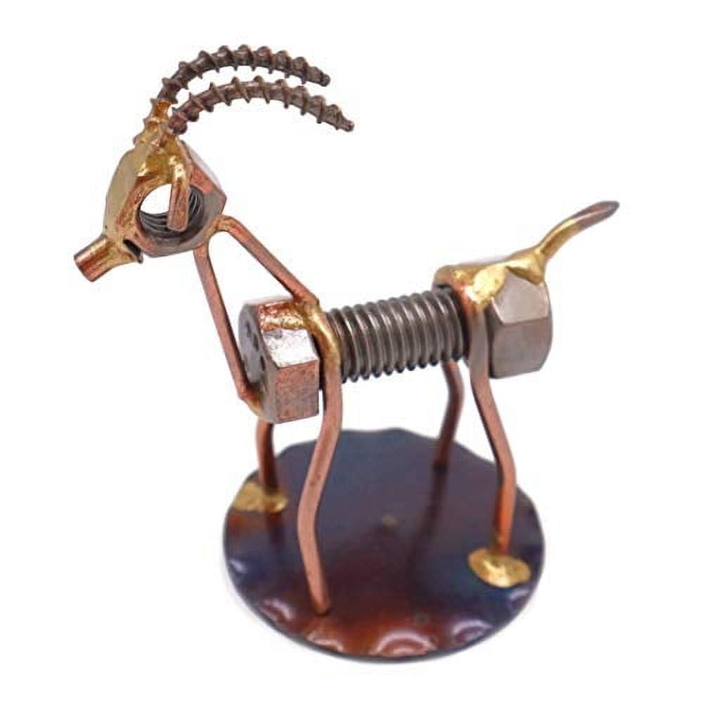 Goat Collectible Metal Art Figurine, Desk Accessory, Trophy, Boss Gift ...
