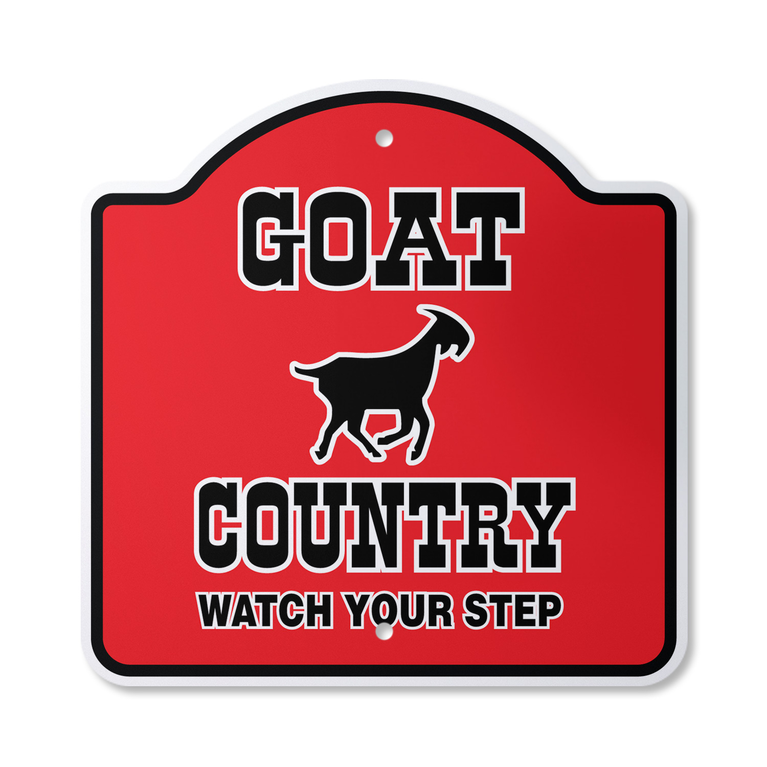 Goat Country 10” x 10” Sign | Indoor/Outdoor Plastic | SignMission ...
