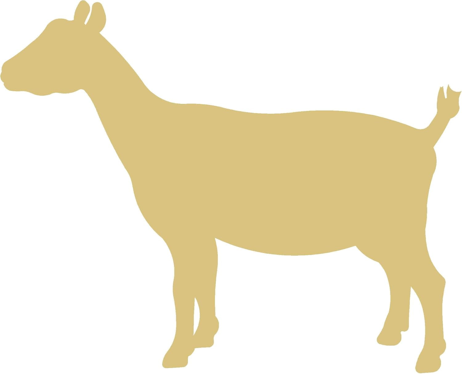 Goat Cutout Unfinished Wood Goat Farm Theme Kids Nursery Home Door ...