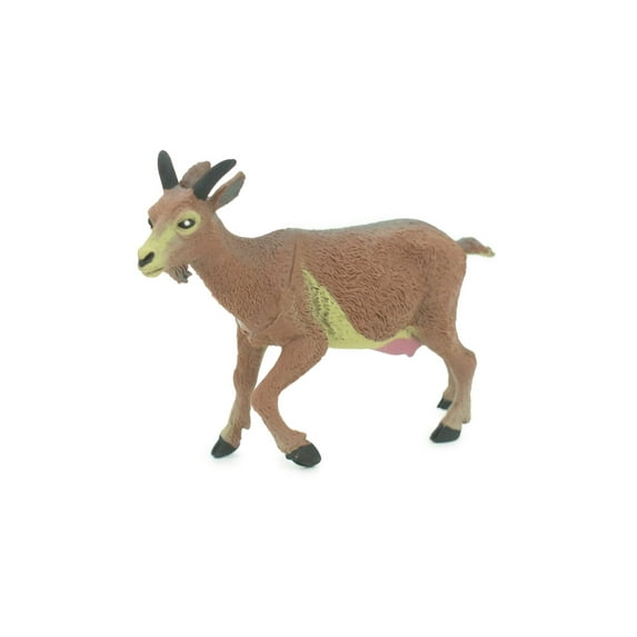 Goat, Domestic Goat, Educational, Hand Painted, Plastic Animal ...