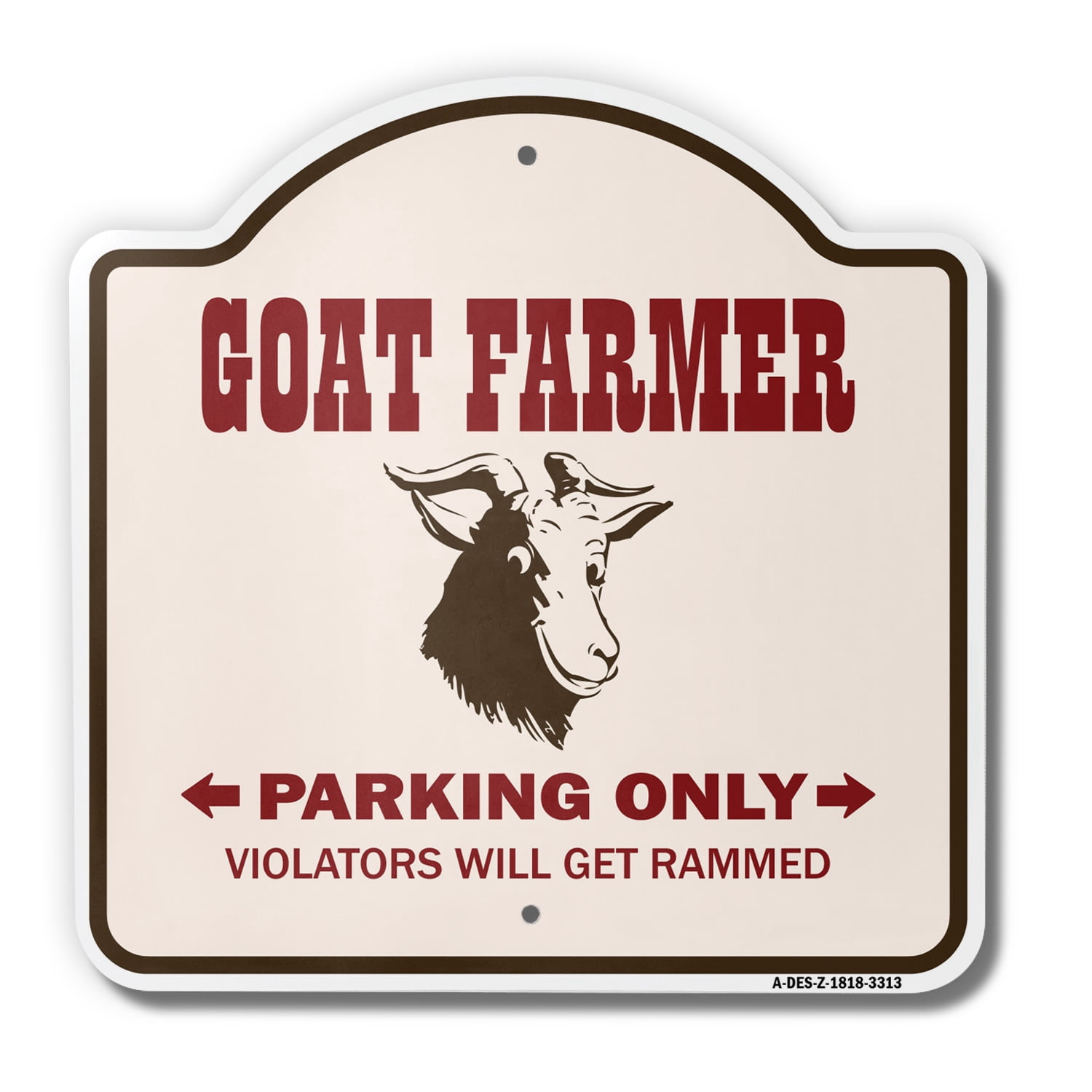 Goat Farmer 18" X 18" Heavy-Gauge Aluminum Architectural Sign ...