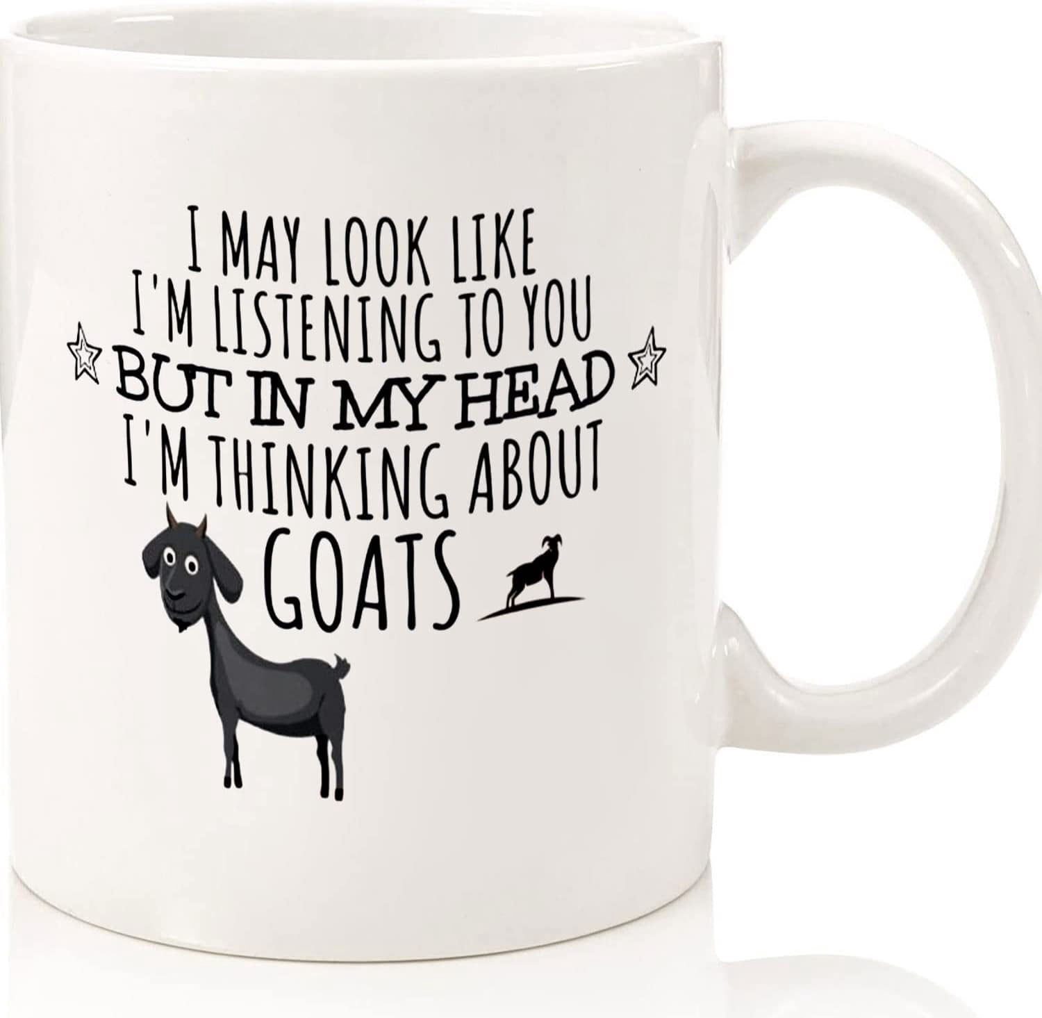 Goat Gift, Goat Mug, Thinking About Goats, Goat Lover Gif, Goat Farm ...