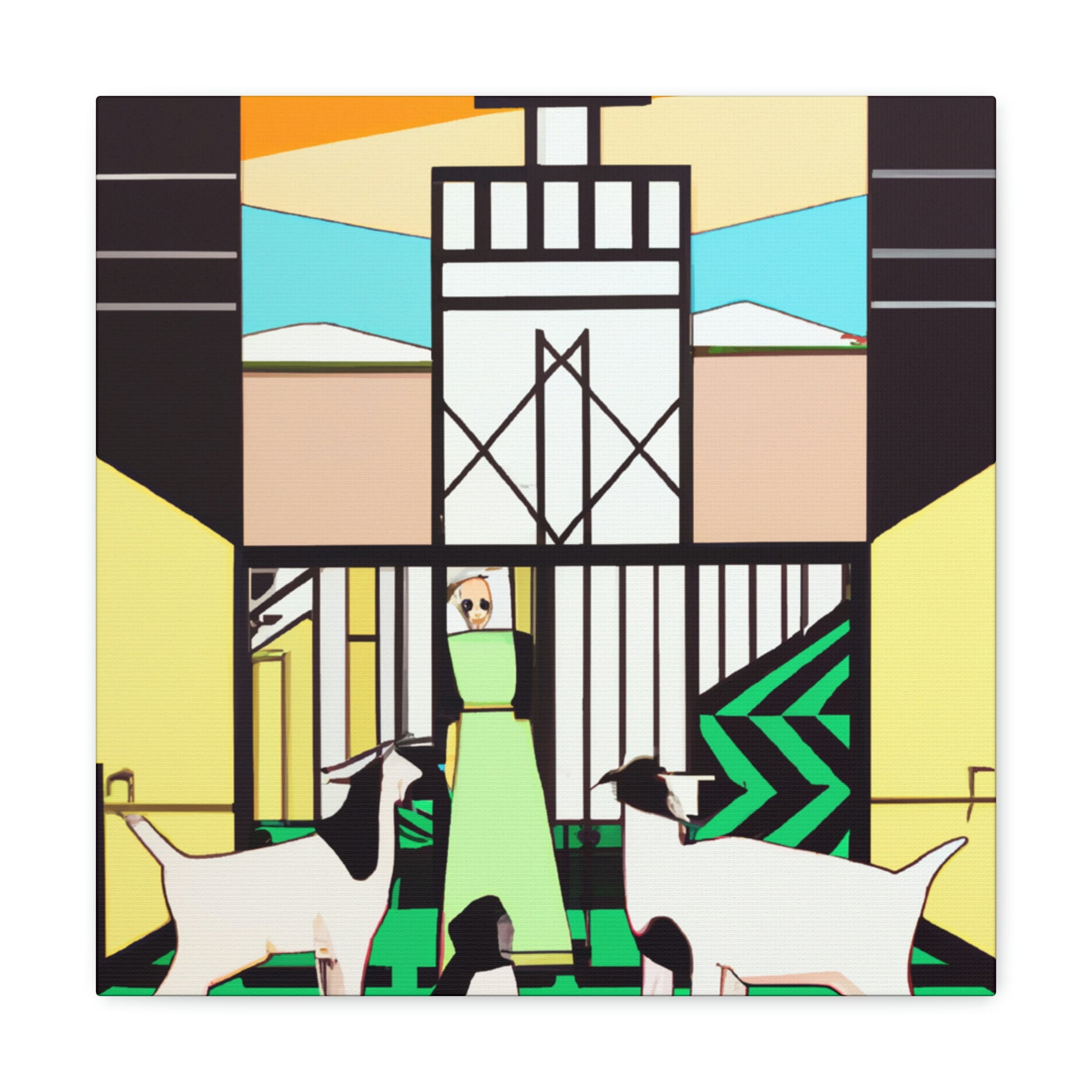 Goat Gilded in Gold - Canvas - Walmart.com