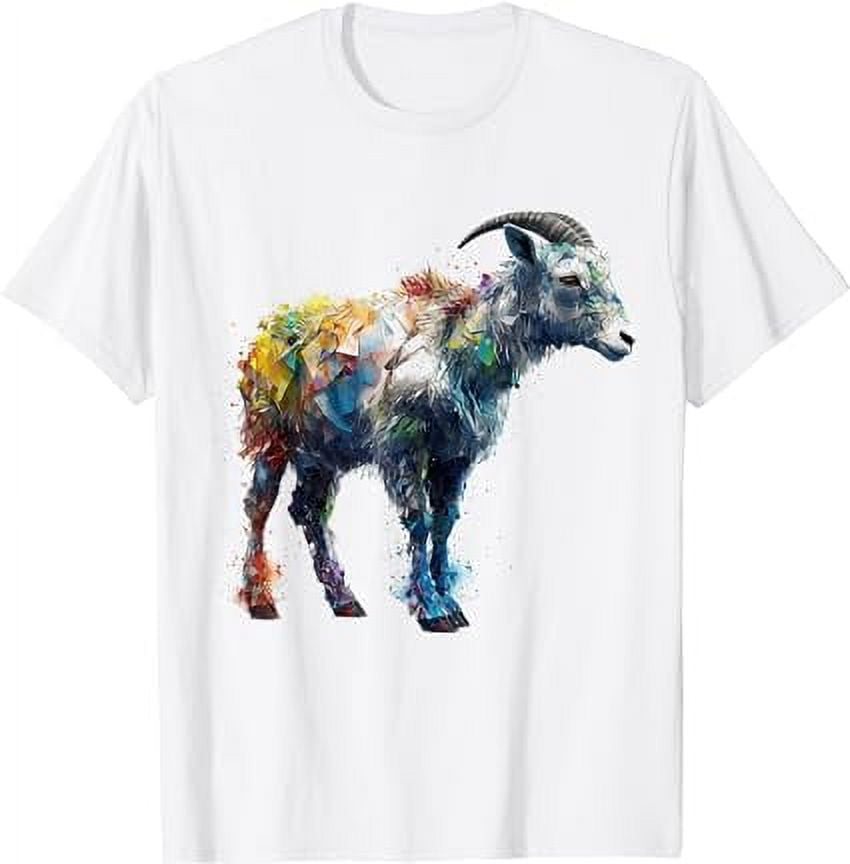 Goat Lover Artwork | Animal Motif Goat T-Shirt - Walmart.com