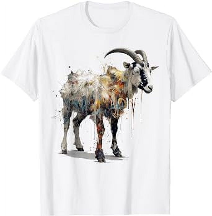 Goat Lover Artwork | Animal Motif Goat T-Shirt - Walmart.com