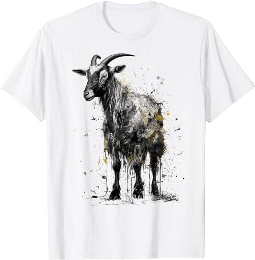 Goat Lover Artwork | Animal Motif Goat T-Shirt - Walmart.com