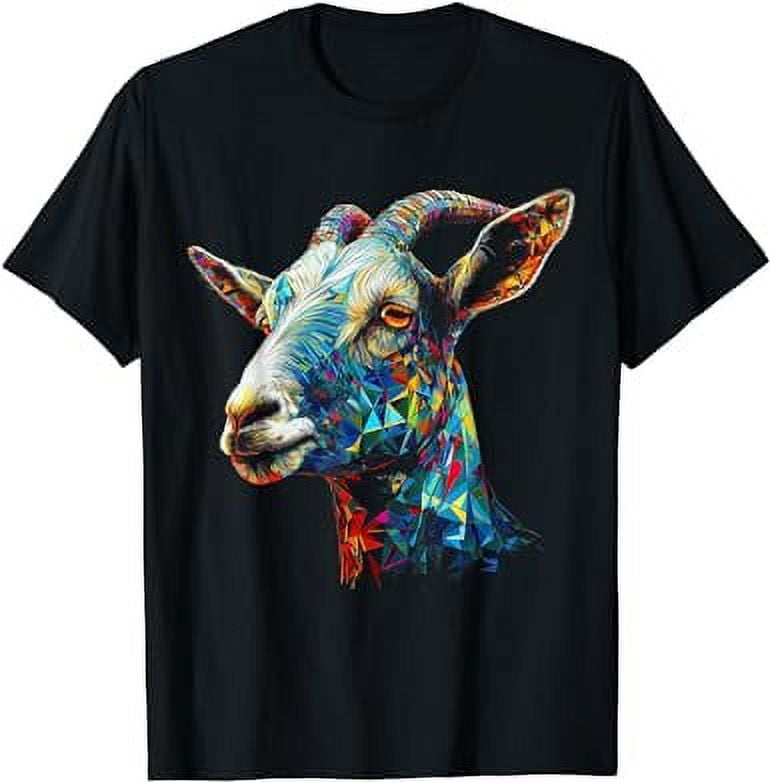 Goat Lover Artwork |Loose and trendy, comfortable fabric, black large ...