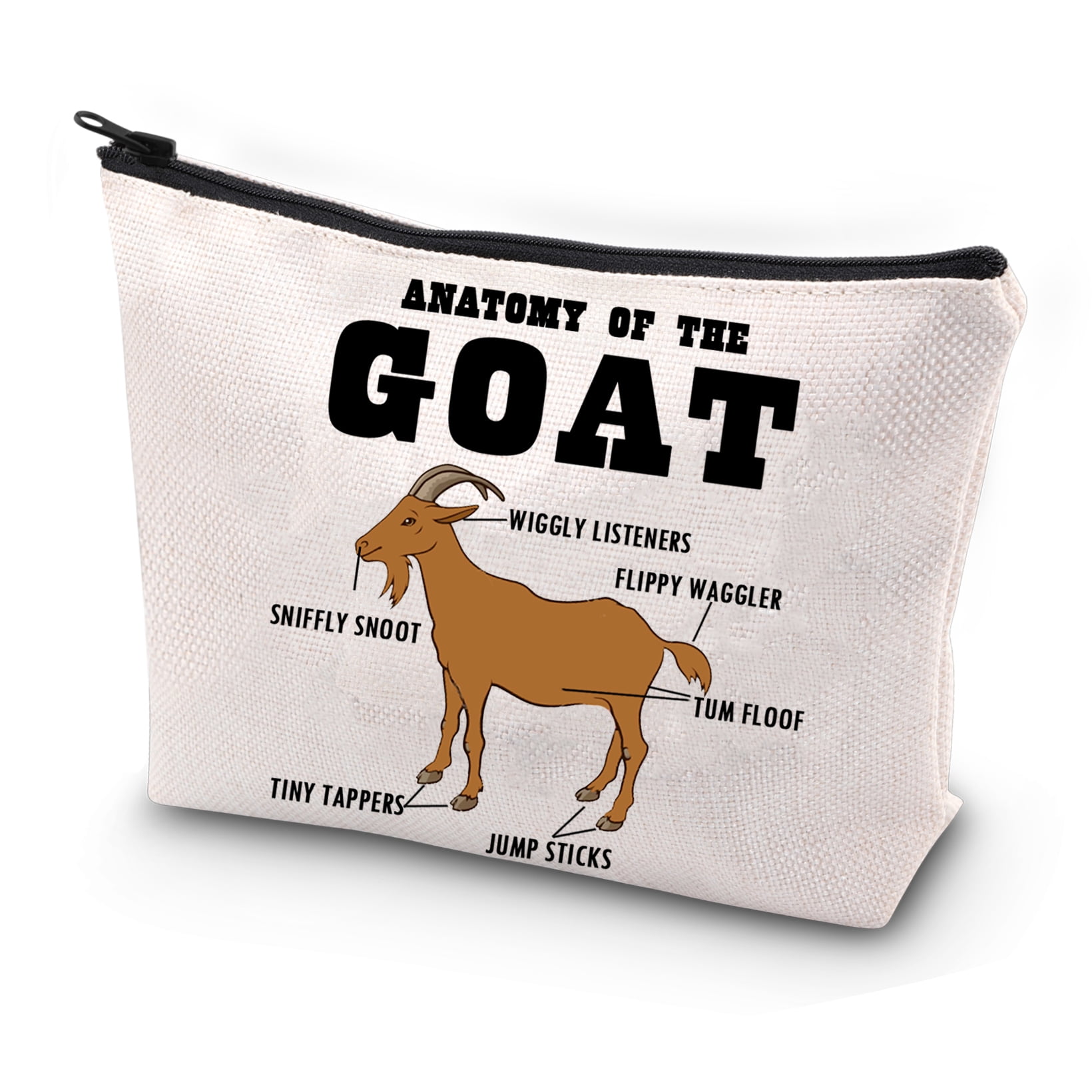 Goat Makeup Bag Goat Anatomy Goat Lover Gift For Women Cosmetic Bag ...