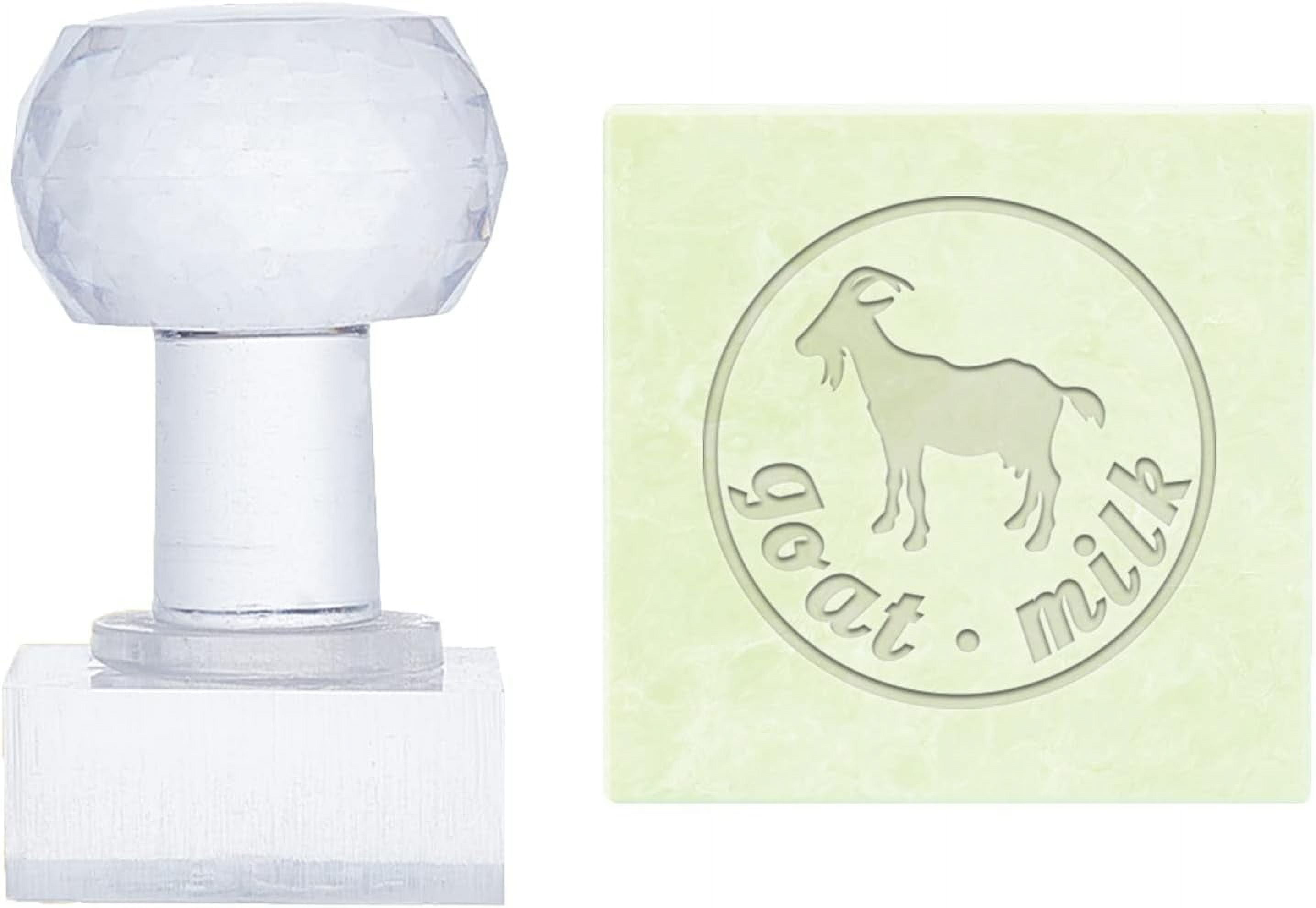 Goat Milk Acrylic Stamp Word Soap Embossing Stamp Square Soap Chapter ...