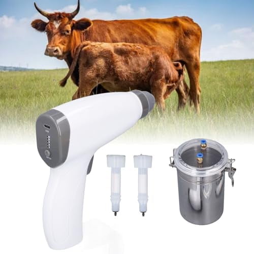 Goat Milker, 2L Stainless Steel Bucket Electric Cow Milking Machine ...