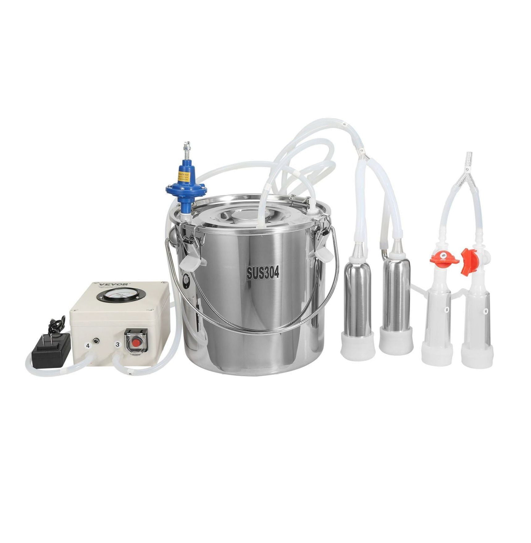 Goat Milking Machine 12L, Electric Vacuum Milker for Cows & Sheep ...