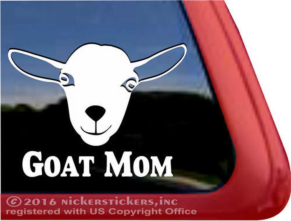 Goat Mom | High Quality Vinyl Dairy Goat Window Decal - Walmart.com