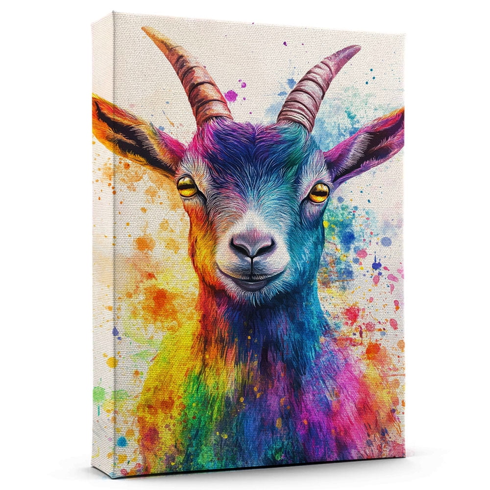 Goat Nigerian Dwarf Canvas Wall Art Animal Decor, Goat Nigerian Dwarf ...