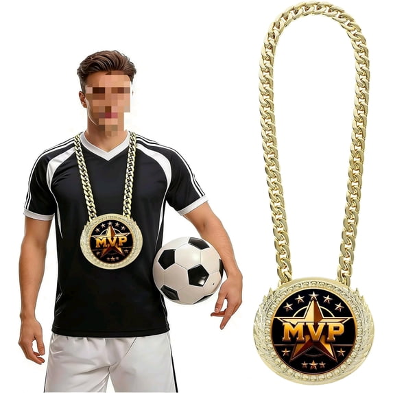 Goat Oversized Championship Turnover Chain | 6inch Big Gold Medal ...