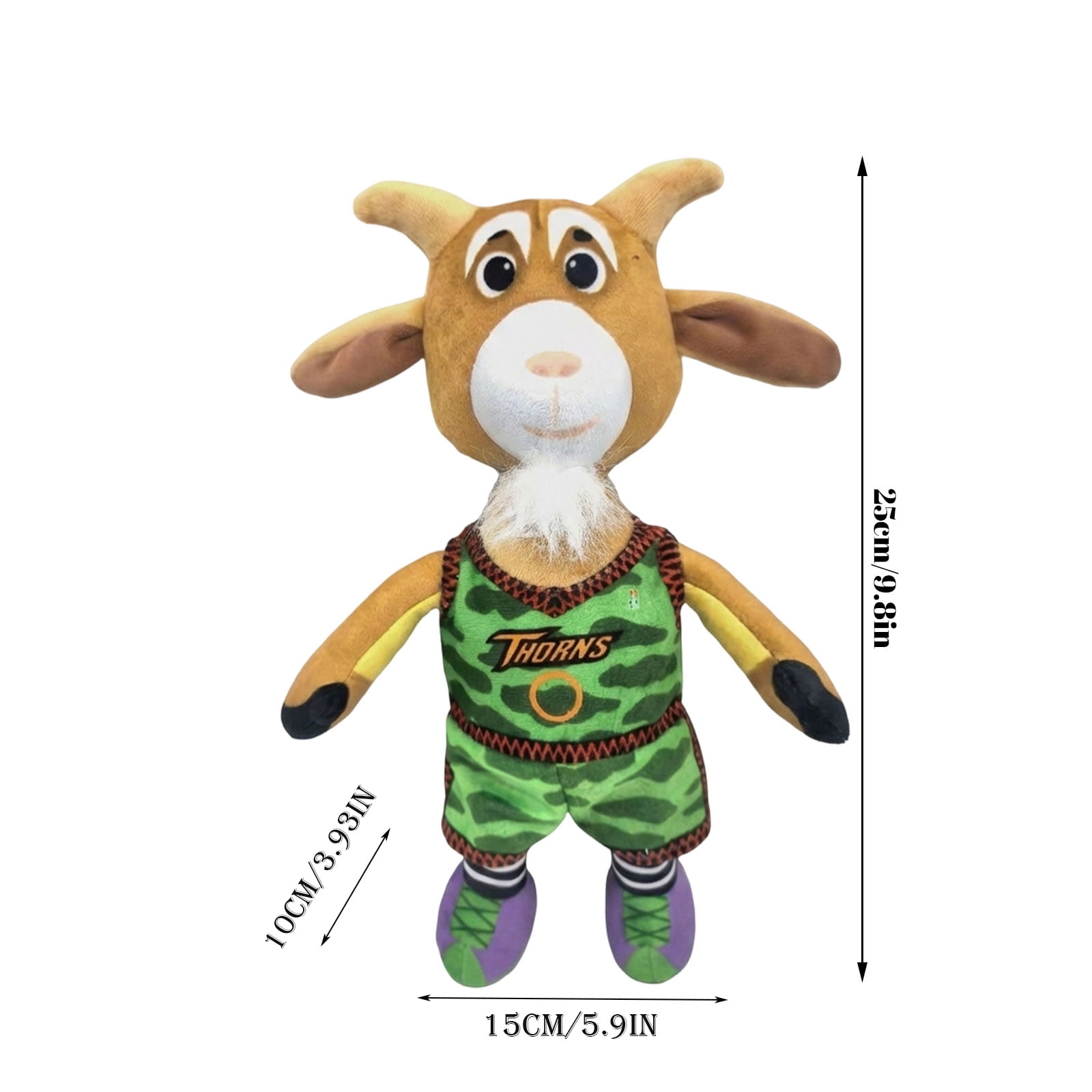 Goat Plush Sports Goat Character Plush Doll 9.8 Inch Super Soft ...