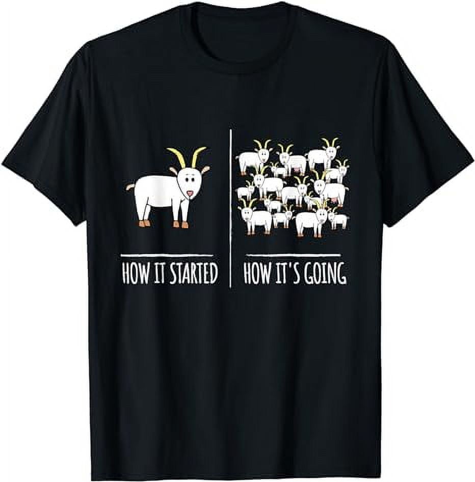 Goat Shirts for Goat Lovers Farm Apparel Meme Pun Funny Goat T-Shirt ...