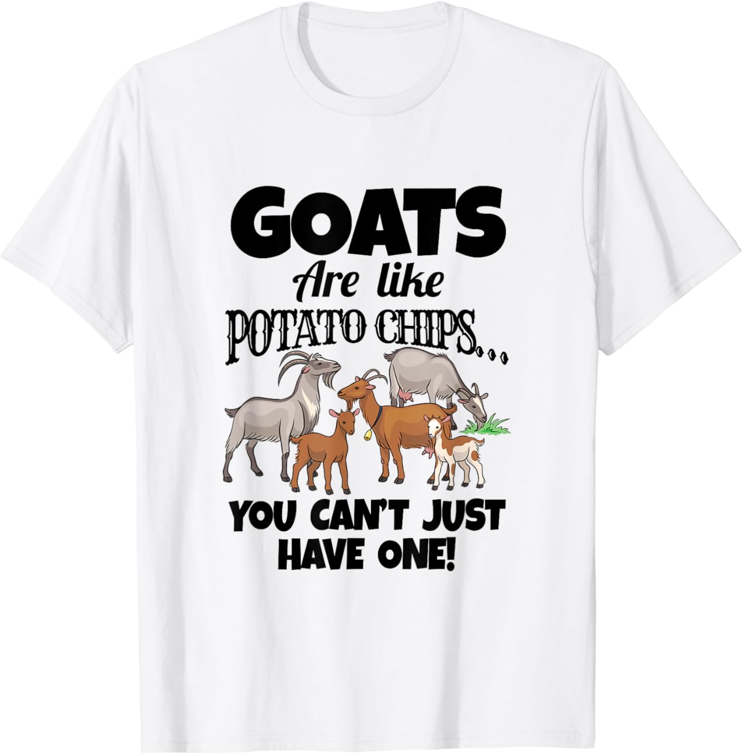 Goat Shirts for Goat Lovers Farm Apparel Meme Pun Funny Goat T-Shirt ...