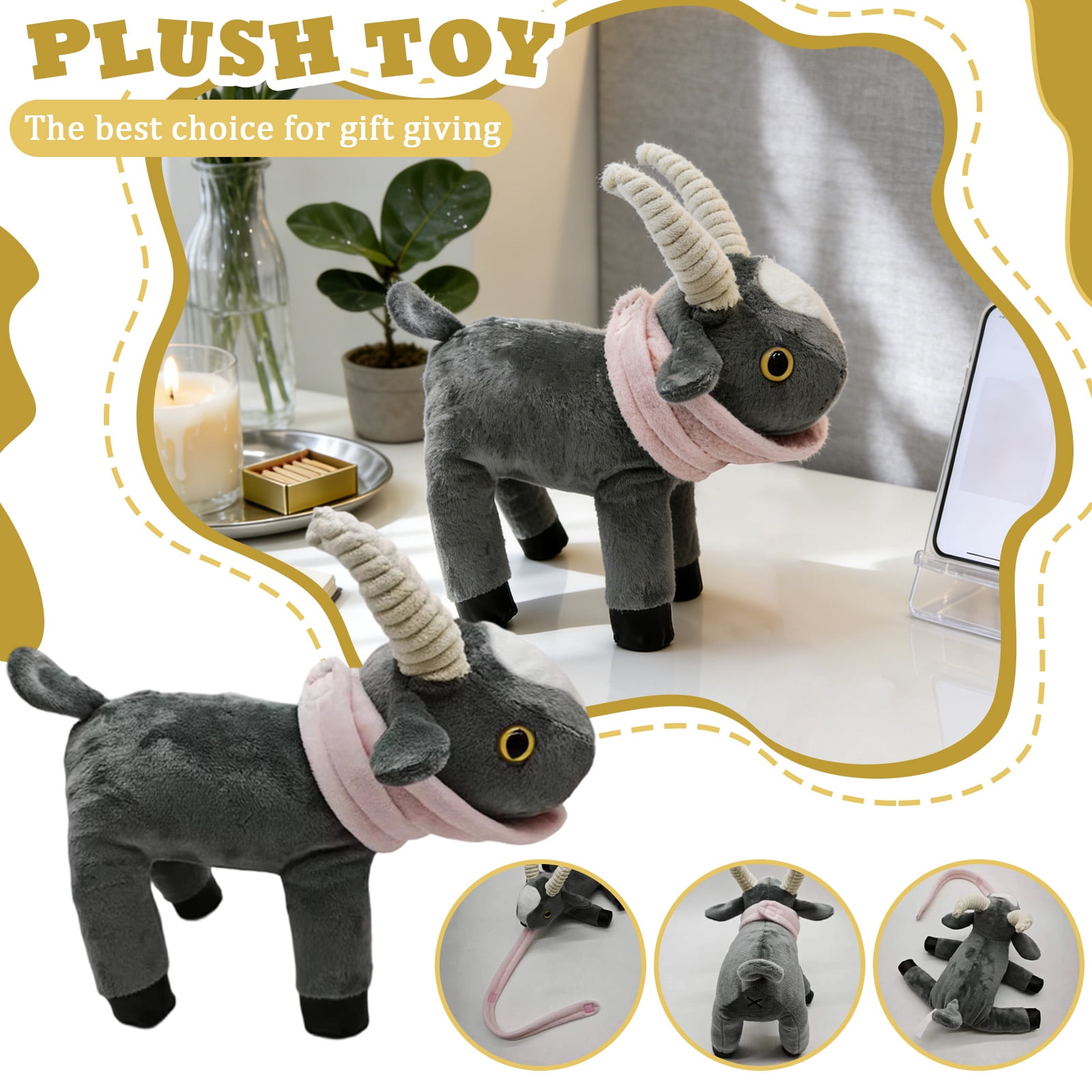 Goat Simulator Stuffed Plush Goat Game Plush Toys 8.66 In Gentle ...