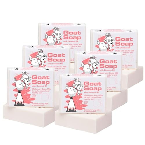 Goat Soap Value Six Packs - for Soft, Natural and Healthy Skin, Goats ...