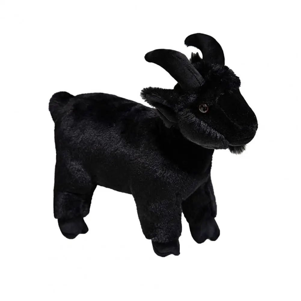 Goat Stuffed Animal,Goat Plush Toy,Soft Black Goat Plushie Toys,Model ...