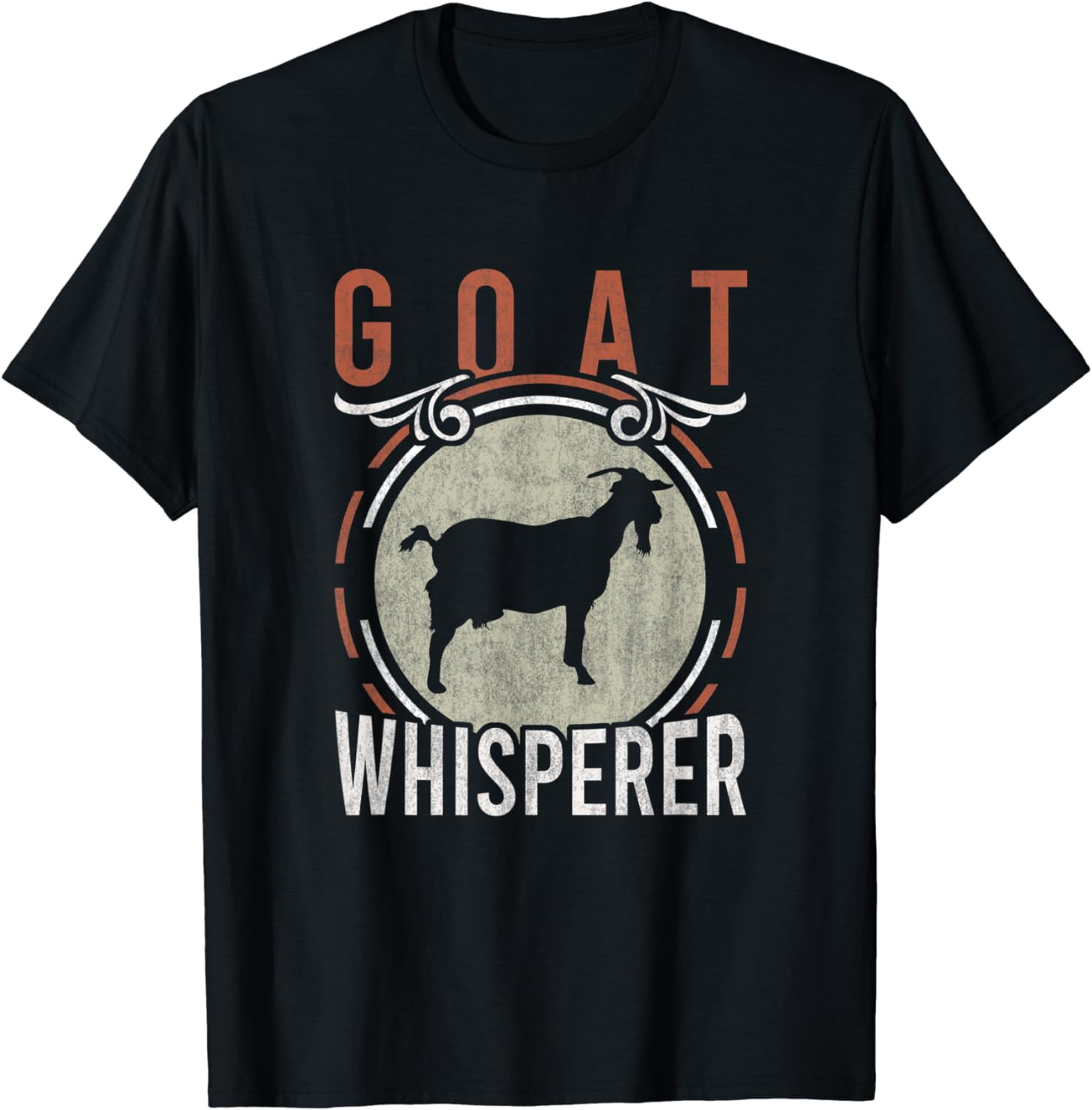 Goat Whisperer Funny Goat Lover Farming Animal Humor Herder T-Shirt ...