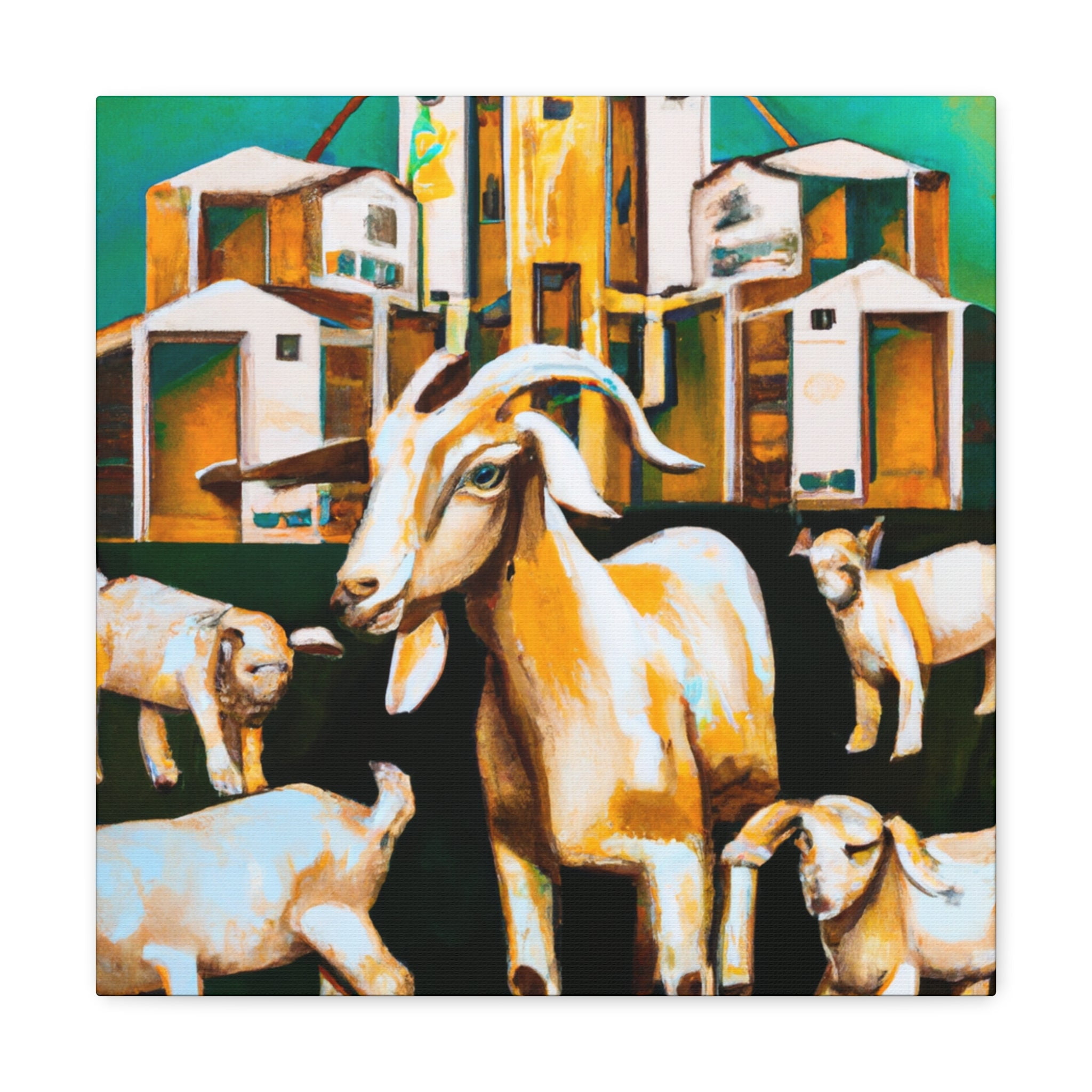 "Goat in Gilded Glory" - Canvas - Walmart.com