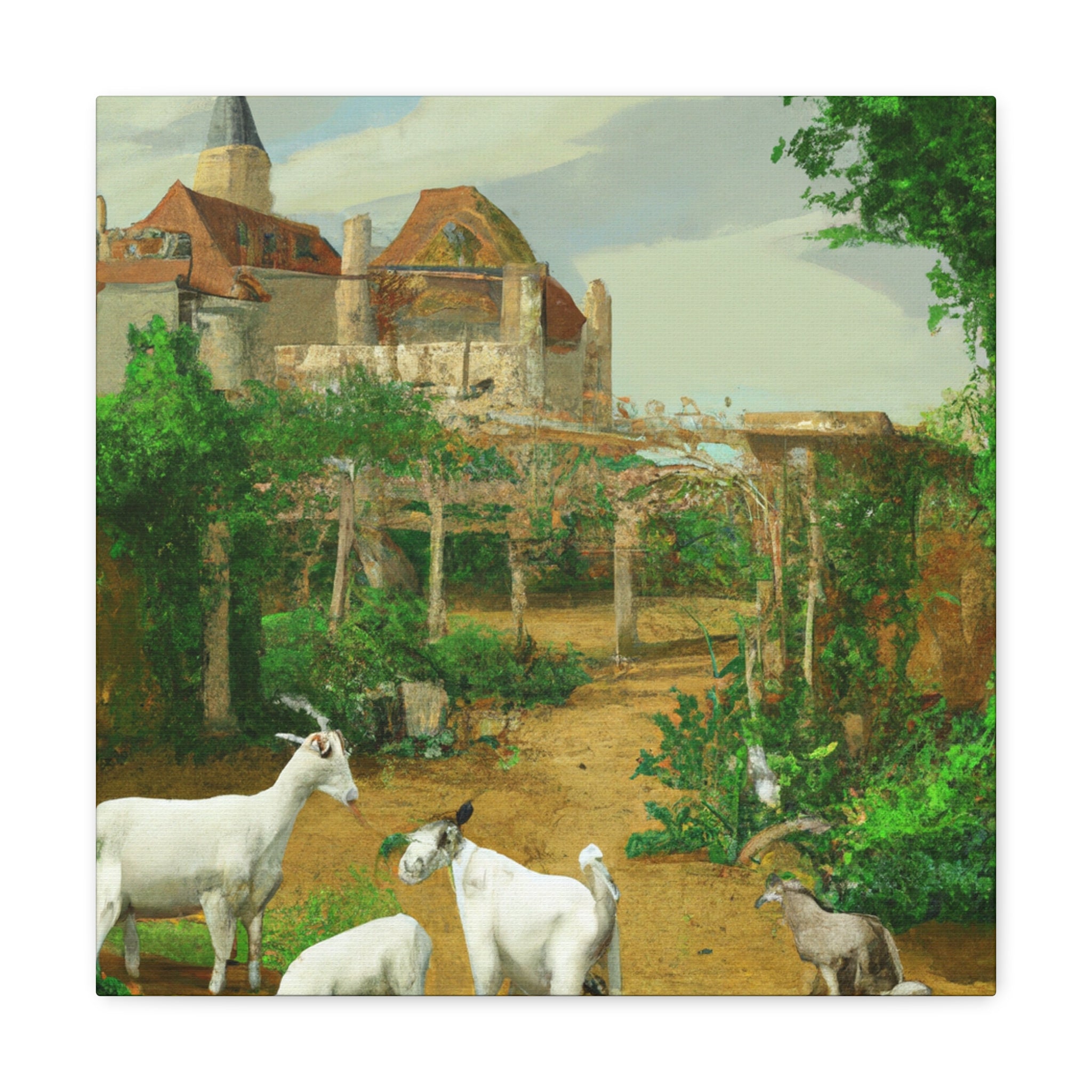 Goat in Splendor. - Canvas - Walmart.com