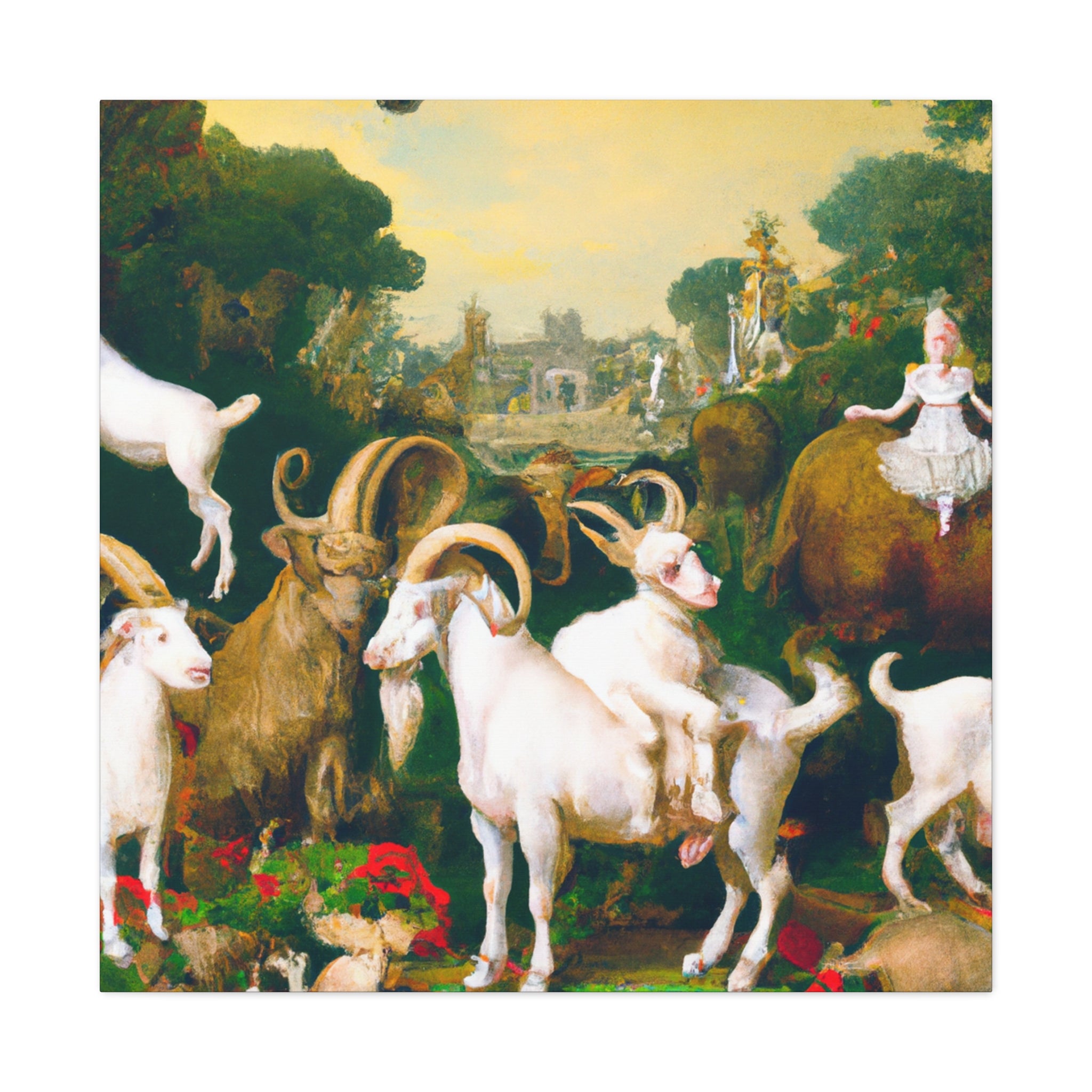 Goat of Baroque Splendor - Canvas - Walmart.com