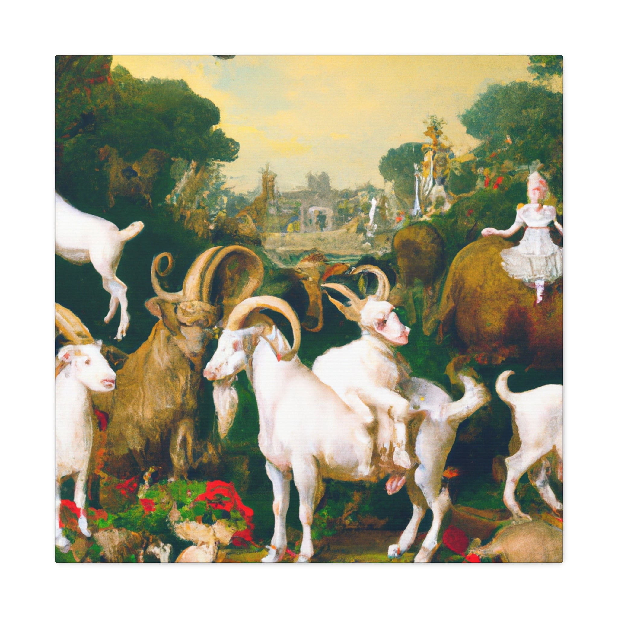 Goat of Baroque Splendor - Canvas - Walmart.com