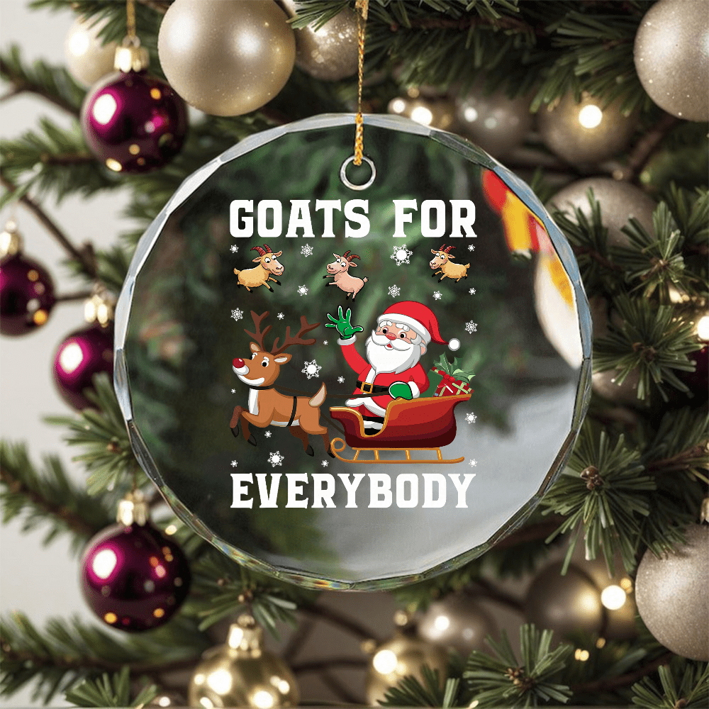 Goats For Everybody Goat Lover Ornament, Room Decoration #987, Crystal ...