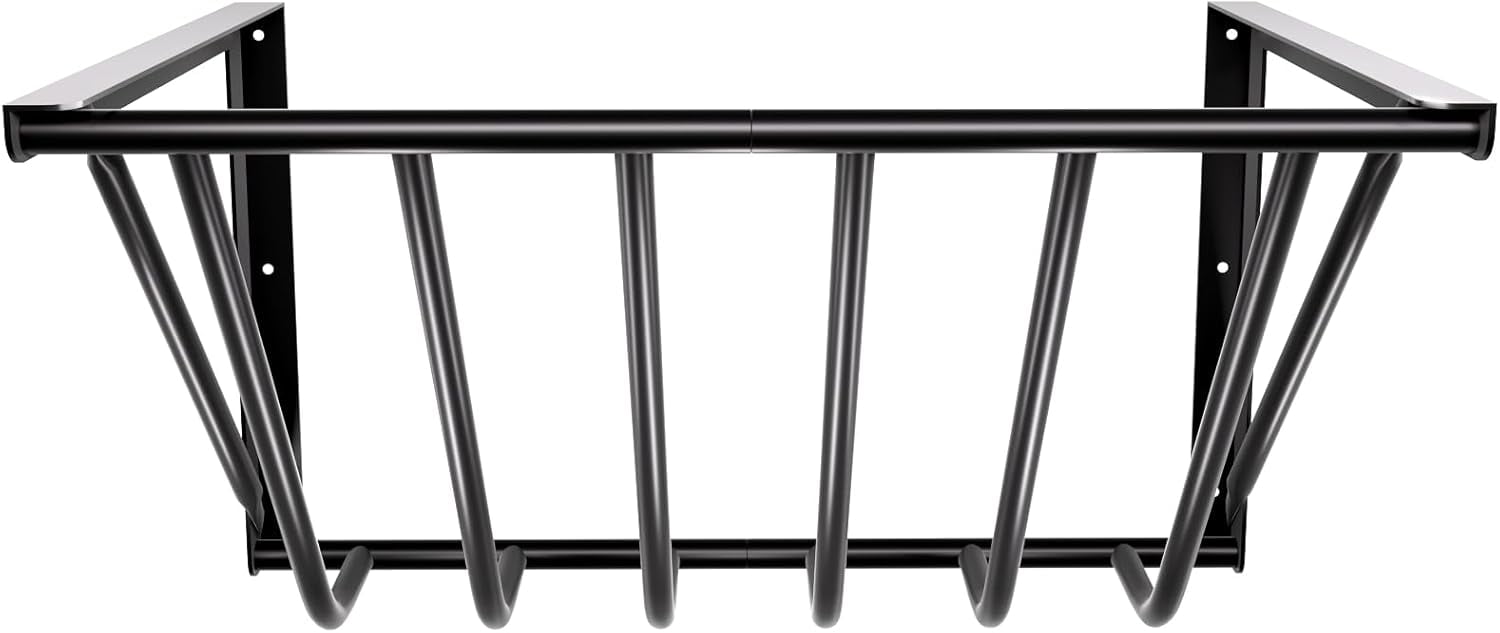 Goats Hay Feeder, 67 Gallon Large Capacity, Heavy Duty Iron Wall Hay ...