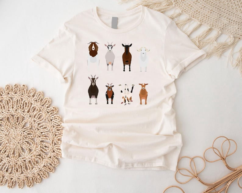 Goats Shirts, Goat Lover Shirt, Farmer Girl Shirt, Farm Animal Tshirt ...