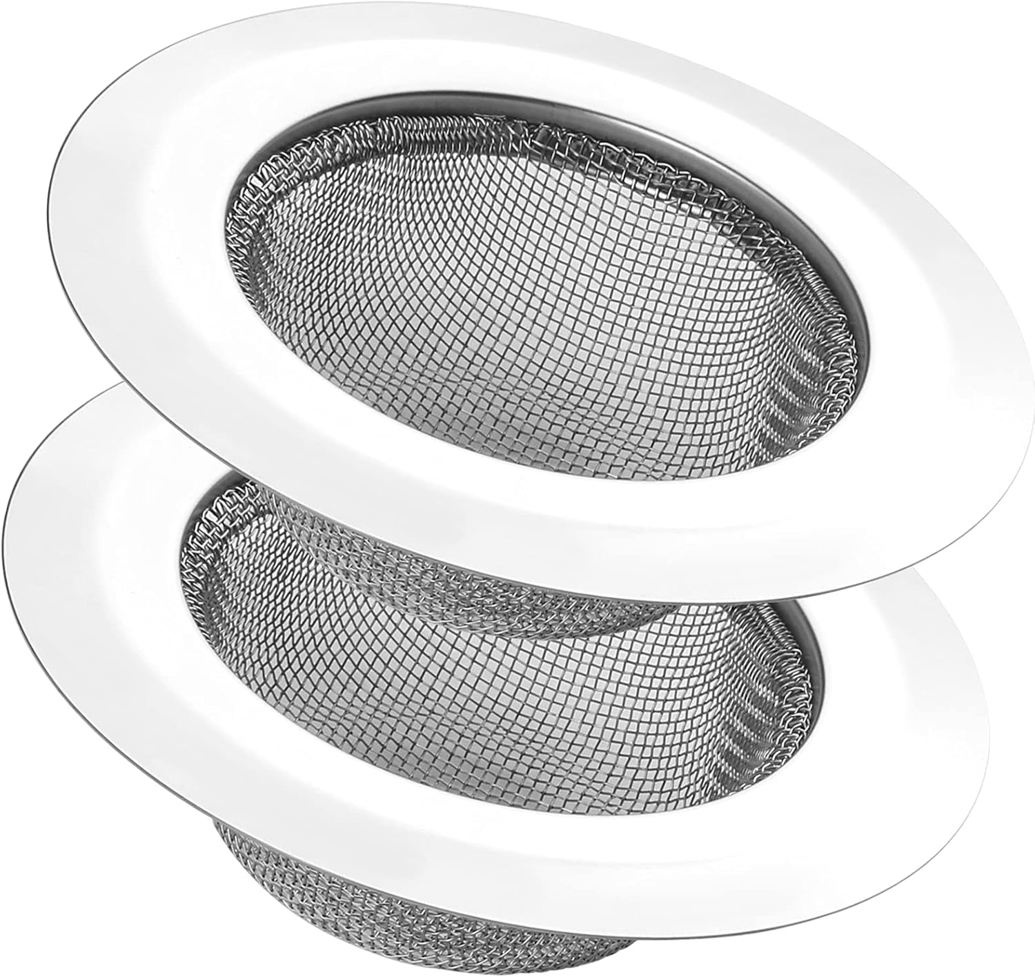 2pcs Kitchen Sink Strainer Stainless Steel, Easy Clean，Anti-Rust Sink ...