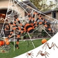 Goattoy 35in Giant Spider Halloween Decorations Outdoor,Garden Horror ...
