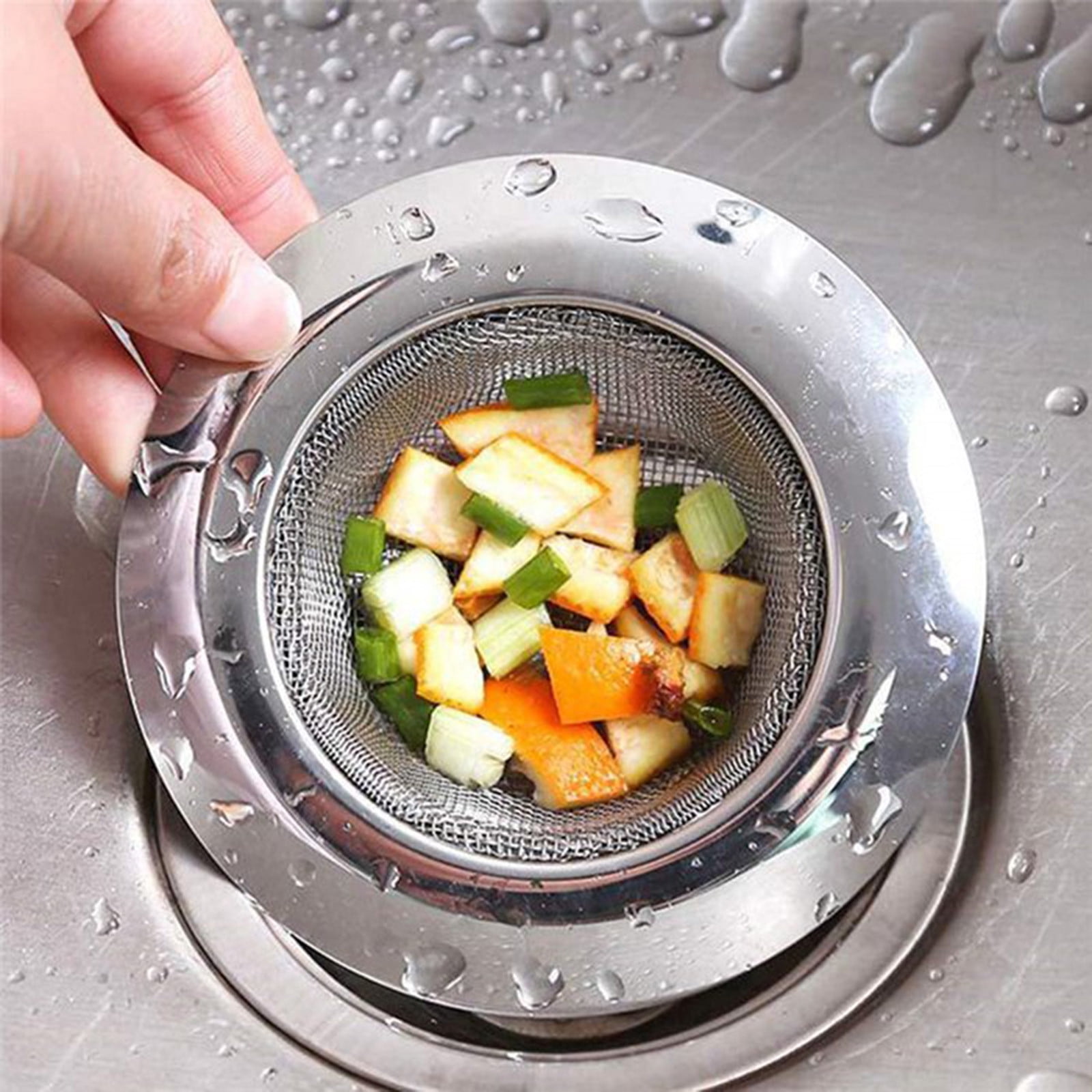 Goattoy Sink Drain Strainer,Easy Clean Mesh Sink Strainer with 304 ...