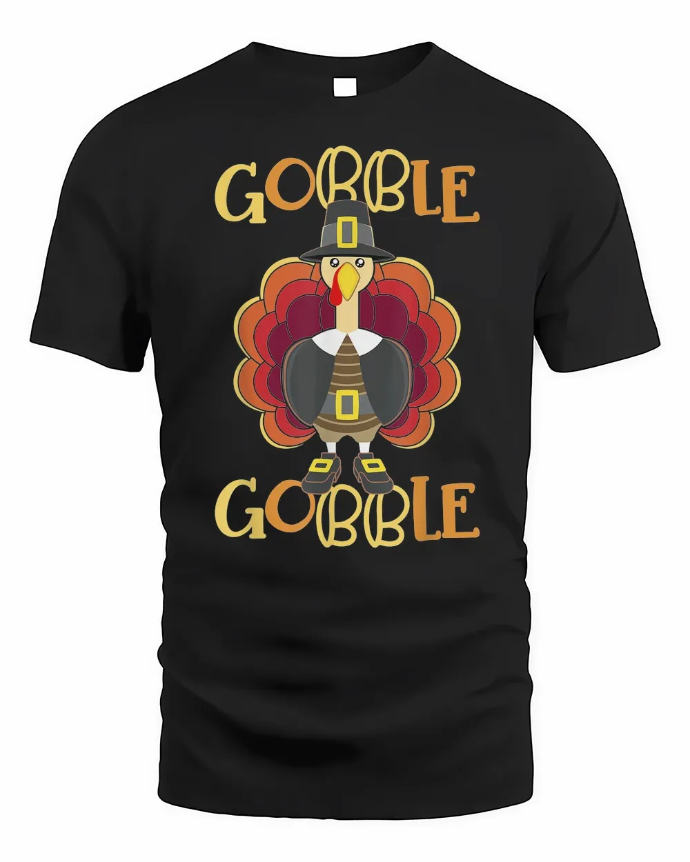 Gobble Gobble Cute Turkey Pilgrim Thanksgiving Costume Gift Shirt ...