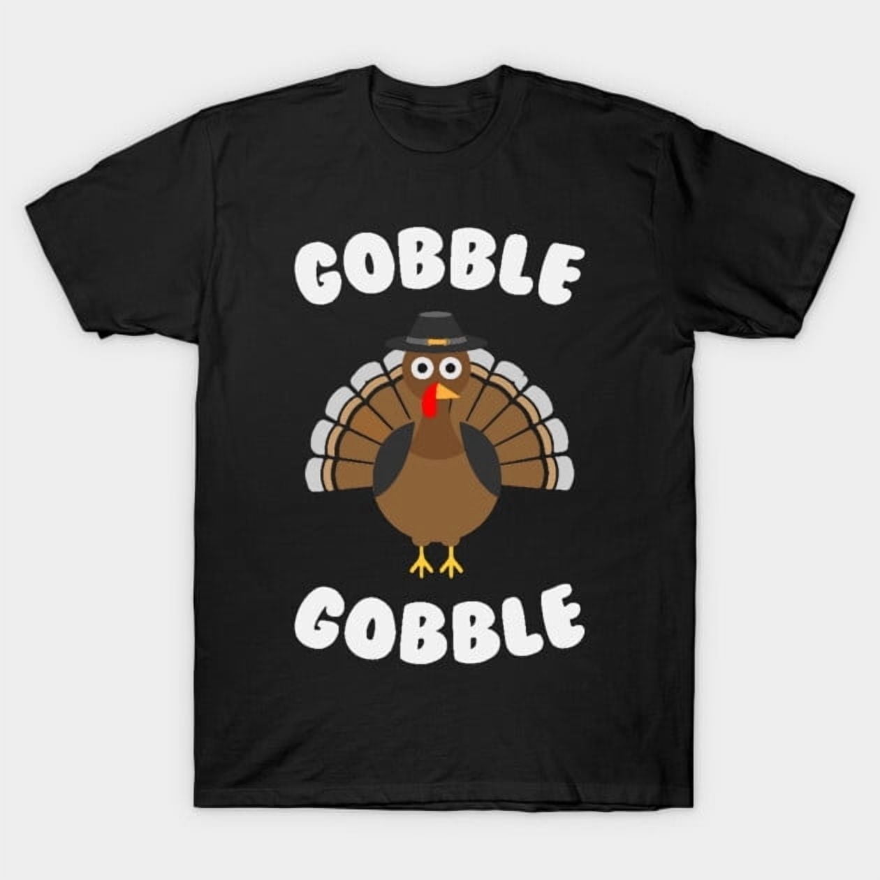Gobble Gobble Funny Thanksgiving Day Holiday Artwork Print, H6809 ...