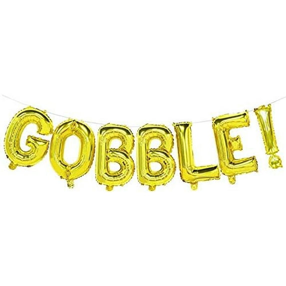 Gobble Thanksgiving balloons，Friendsgiving balloons banner,Thanksgiving ...