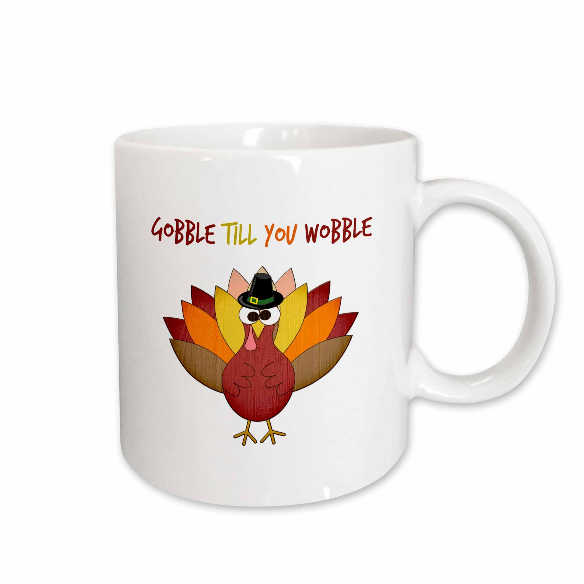 3drose, Gobble Till You Wobble Funny Thanksgiving Rhyme Saying Turkey ...