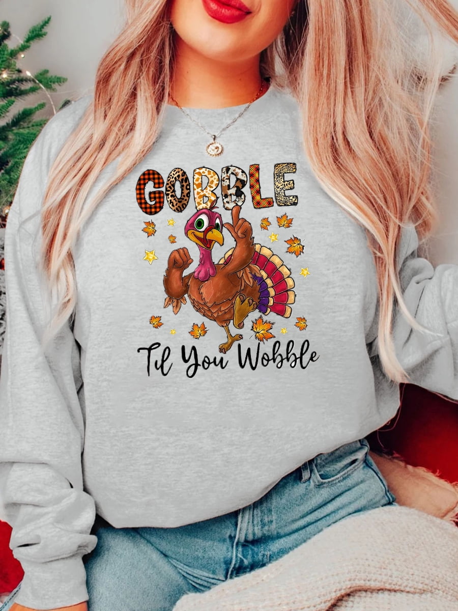 Gobble Till You Wobble T-Shirt - Walmart.com