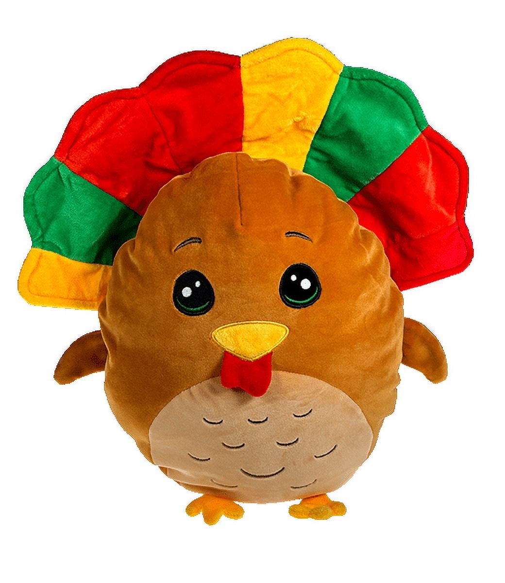 Plush Gear Kawaii Turkey Plush Pillow Soft Thanksgiving Stuffed Animal ...
