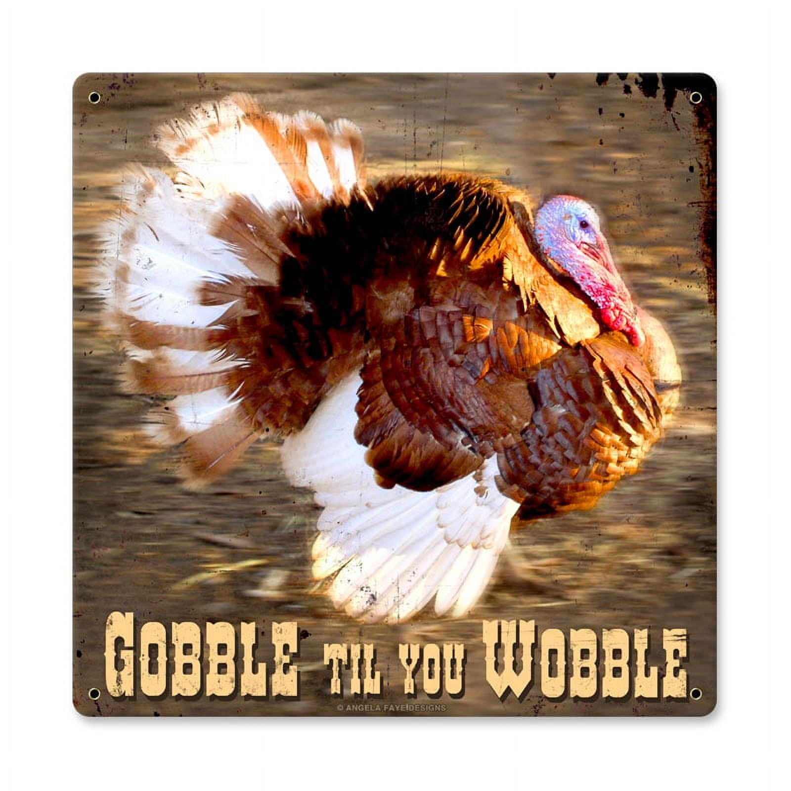 Gobble Turkey Vintage Sign “Made in the USA with heavy gauge steel ...