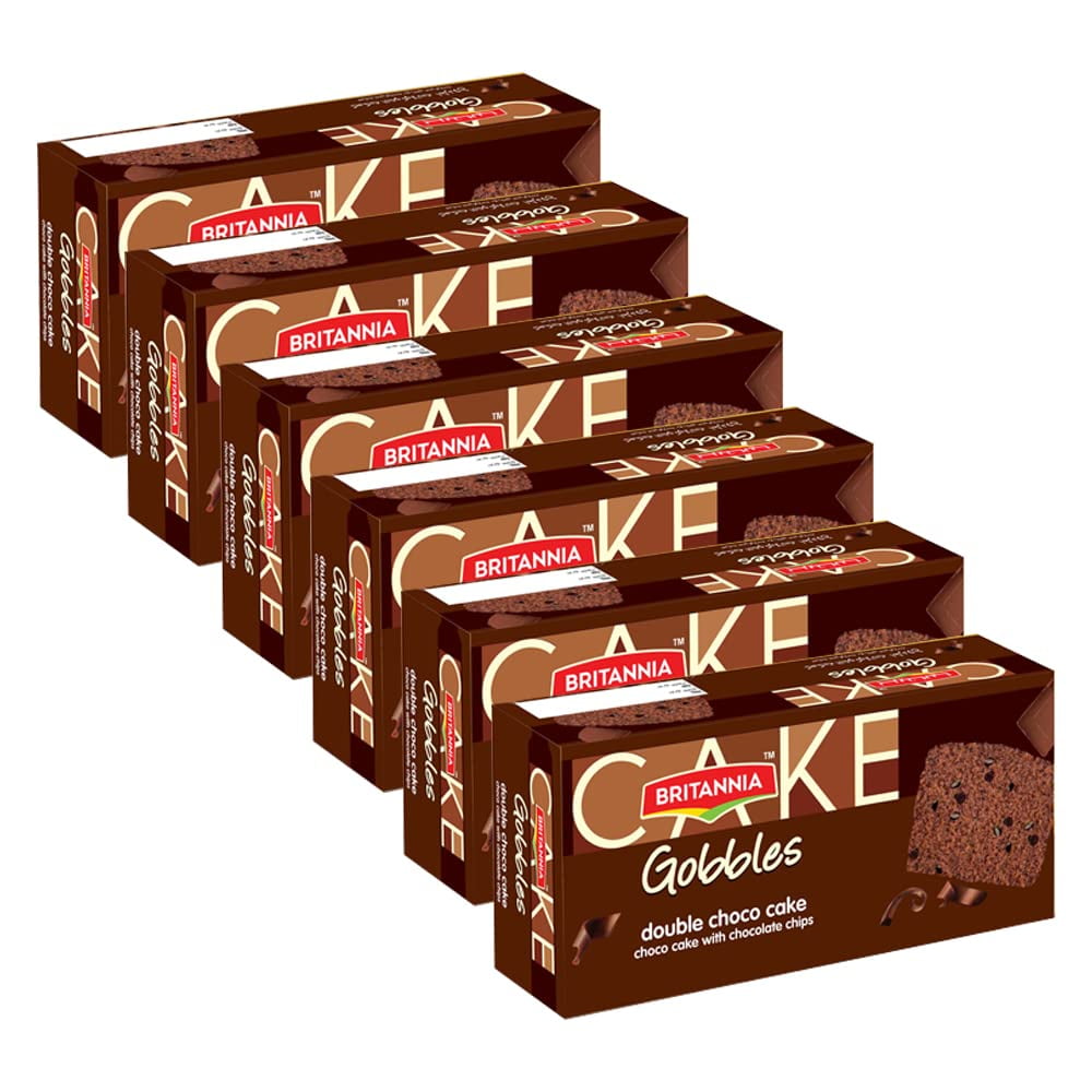 Gobbles Double Chocolate Cake 8.82oz (250g) - Delightfully Smooth, Soft ...