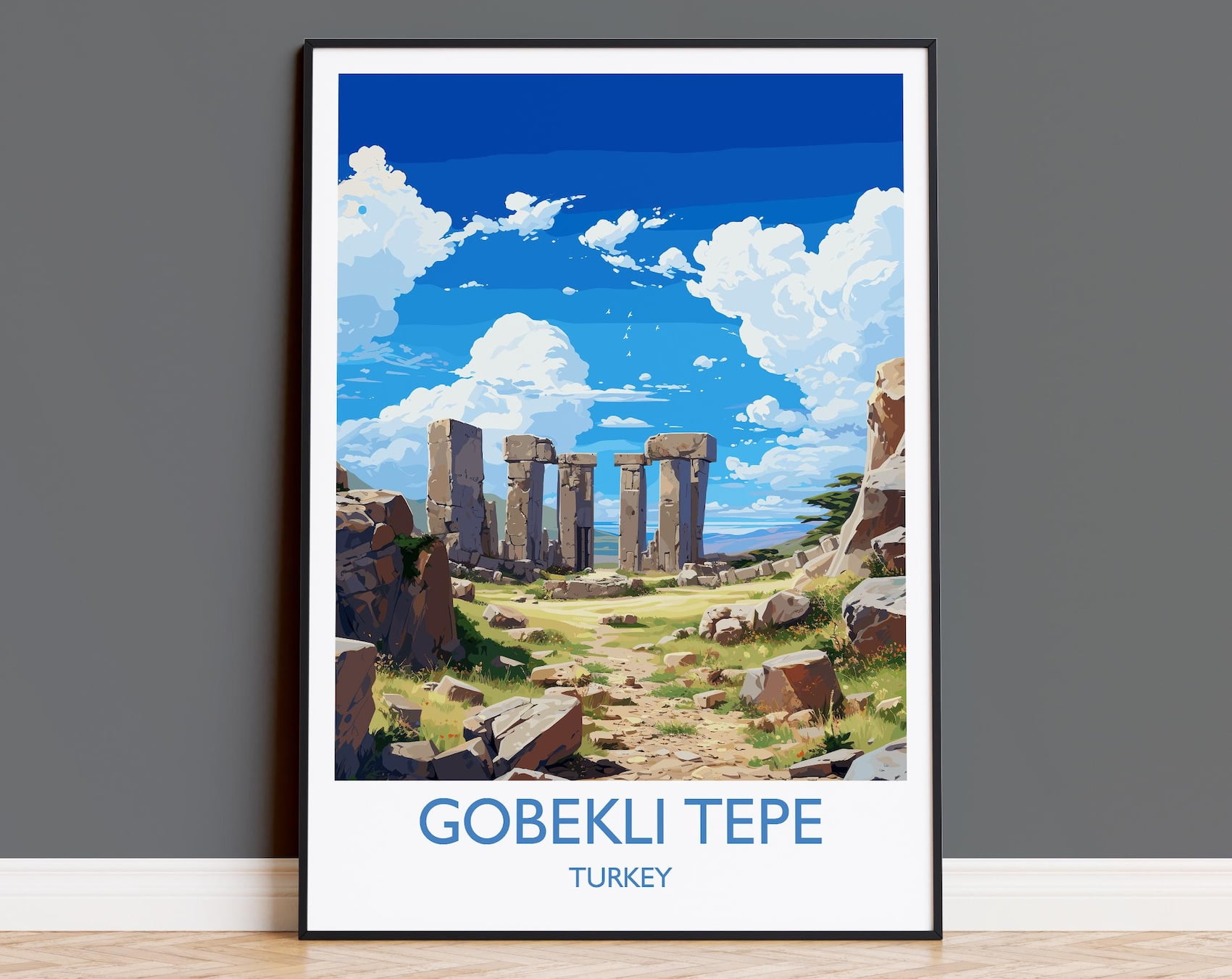 Gobekli Tepe Travel Print Wall Art, Travel Poster of Gobekli Tepe ...