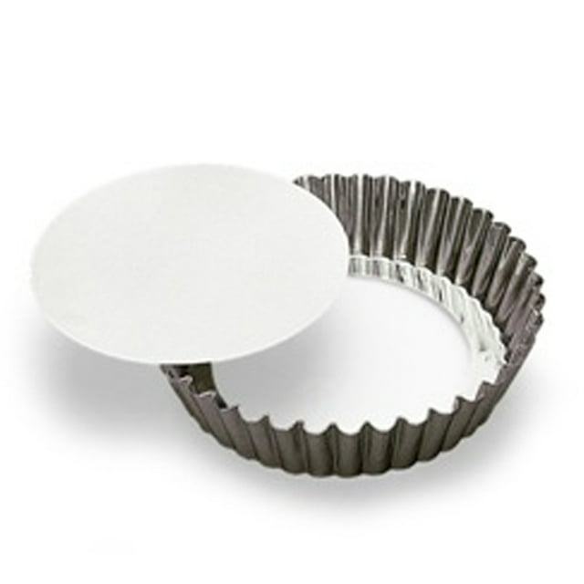 Gobel Round Medium Loose Removable Bottom Fluted Tart Flan Pan 11-7/8" x 1-1/2" High - Walmart.com