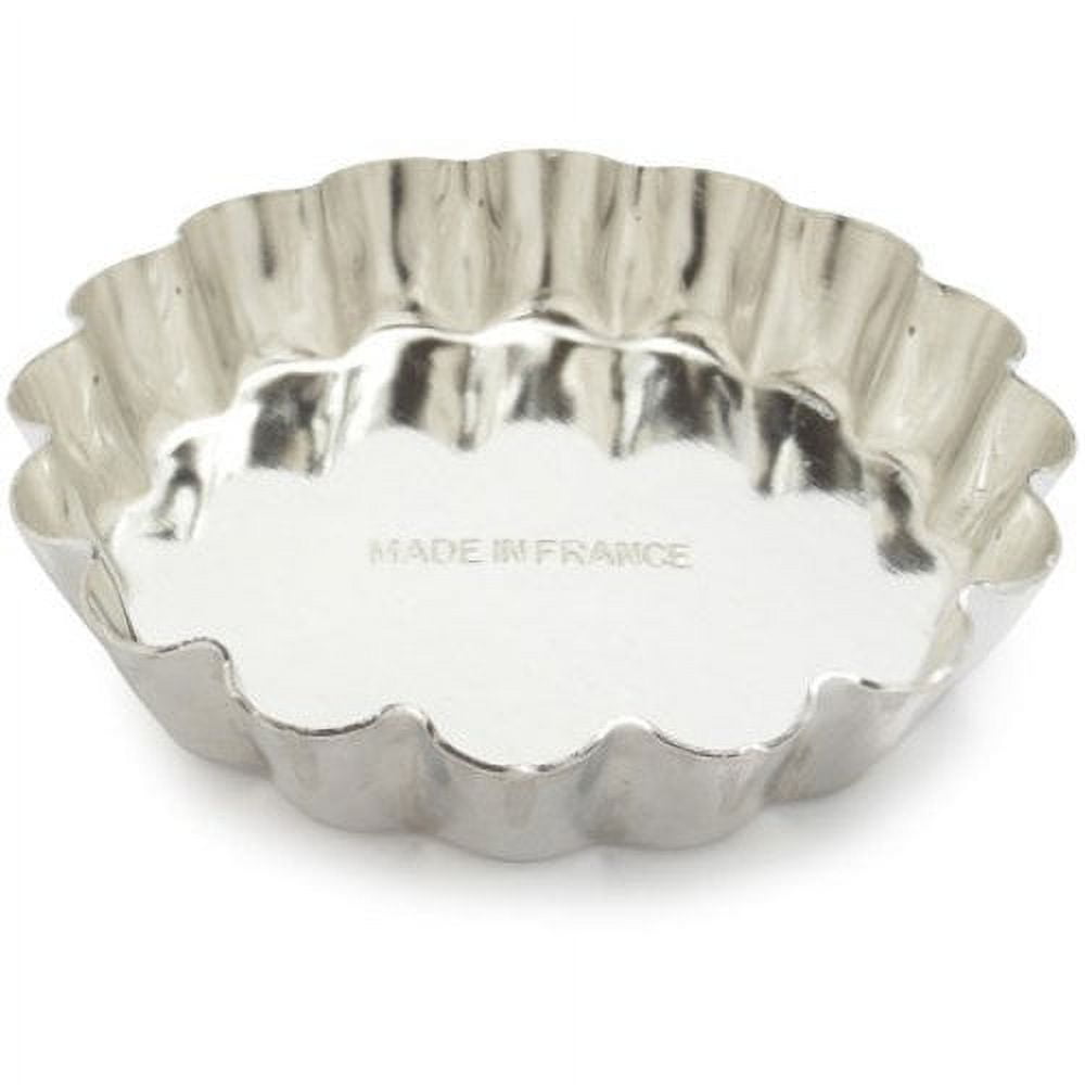 Gobel Tinned-Steel Fixed-Bottom Fluted Tartlette Mold 193570, 4" - Walmart.com